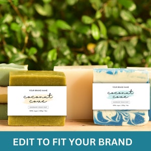 Minimalistic Soap Label Template Soap Product Label Minimalistic Bar ...