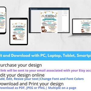 Editable PTO January Meeting PTA Meeting Winter PTO Meeting ...