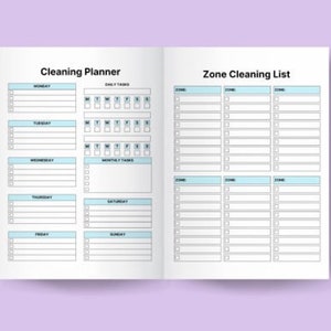 Editable Decluttering Cleaning Planner Printable Weekly Monthly ...