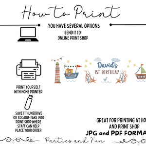 Editable Nautical Water Bottle Labels Boy Under the Sea Birthday ...