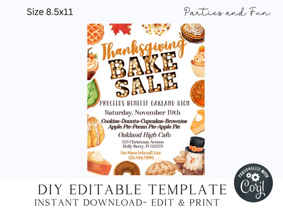 Halloween Bake Sale Flyer