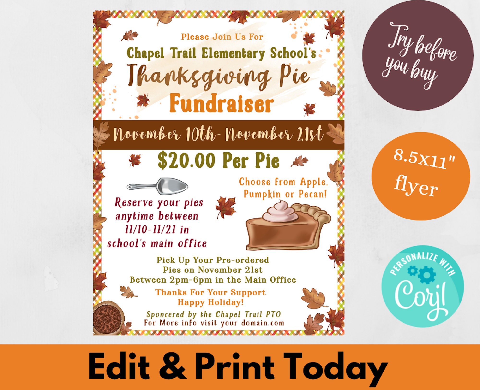 Pie In The Face Flyer