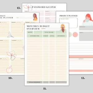 2024 Girl Boss Planner That Girl Printable Boss Babe Lady Small ...