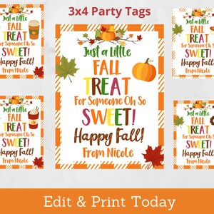 EDITABLE Fall Gift Tag Staff Appreciation Gift Teacher Appreciation ...