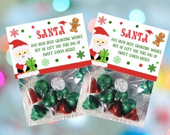 Holiday dough Treat Bags & Toppers Christmas Gift Tags Christmas Treat ...