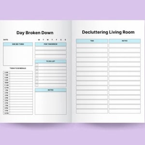 Editable Decluttering Cleaning Planner Printable Weekly Monthly ...