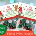 Holiday dough Treat Bags & Toppers Christmas Gift Tags Christmas Treat ...