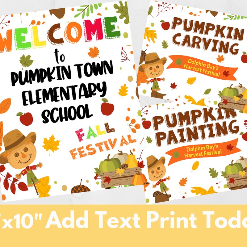 Fall Festival Signs - Etsy