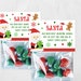 Santa Kisses Treat Bags Treat Topper Christmas Gift Tags Christmas ...