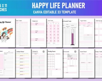 Life Planner Bundle Printable, Digital PDF Home Management All in One ...