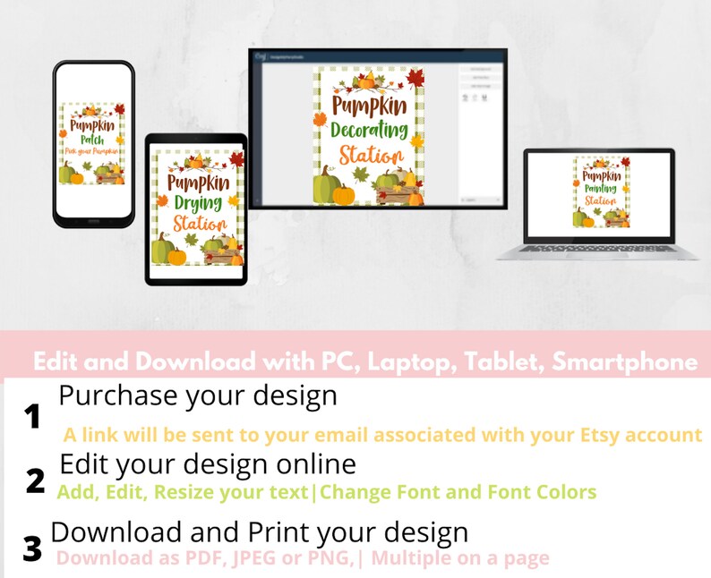 Editable Fall Party Signs Fall Festival Sign Pumpkin Party - Etsy