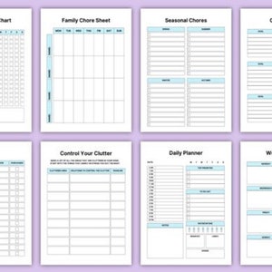 Editable Decluttering Cleaning Planner Printable Weekly Monthly ...