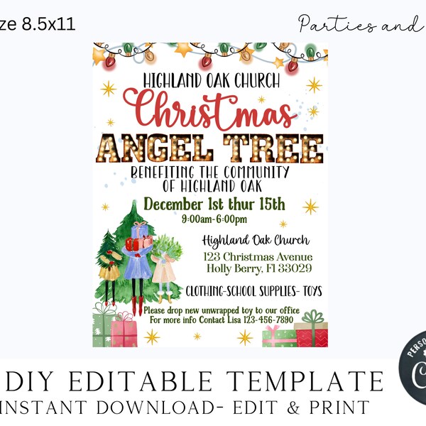 Angel Tree Tags - Etsy