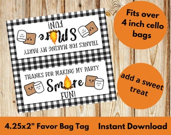 Thanksgiving Smore Treat Topper Fall Favor Topper - Etsy