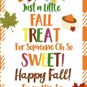 EDITABLE Fall Gift Tag Staff Appreciation Gift Teacher Appreciation ...