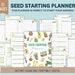 Seed Starting Planne Garden Planner Gardening Planner Seed Organizer ...