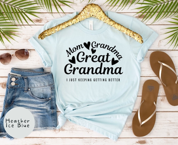 Great Grandma Tshirt Gift New Great Grandma To Be Great Grandma Shirt ...