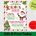 EDITABLE Neighborhood Block Christmas Holiday Party Invitation ...