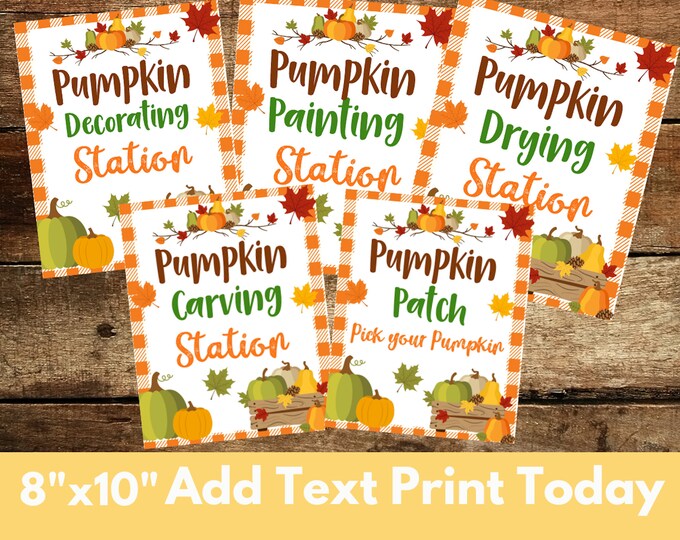 Editable Fall Party Signs Fall Festival Sign Pumpkin Party Signs Fall ...
