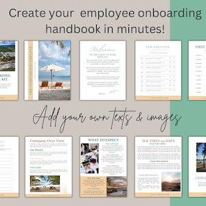 Employee Handbook Template Training Manual Template Employee Welcome ...