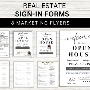 Open House Real Estate Sign in Marketing Forms - Etsy