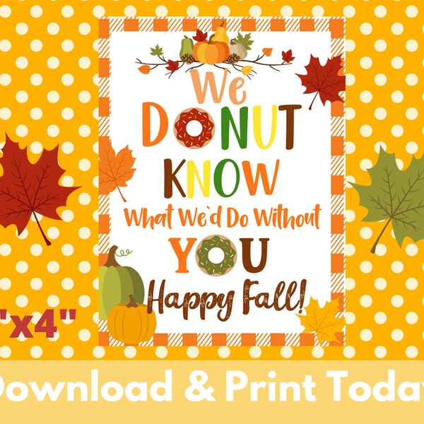 Employee Appreciation Tag Donuts - Etsy