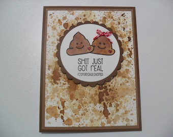 Poop card | Etsy