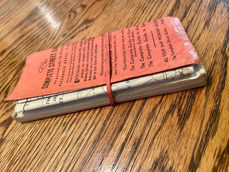 New York Street Guide W/ Map Manhattan & Bronx 1947 - Etsy