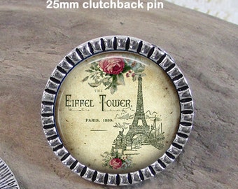 Paris Eiffel Tower Enamel Pin - Etsy