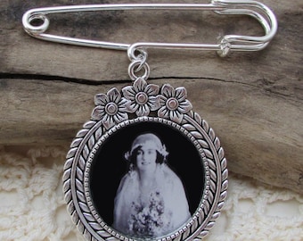 Custom Lapel Pin, Wedding Boutonniere Pin, Personalized Broach ...