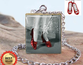 Wizard of Oz 5 Necklace Scrabble Stainless Jewelry Ruby Red | Etsy