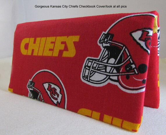 Kansas City Chiefs Checkbook Cover Coupon Holder Football - Etsy