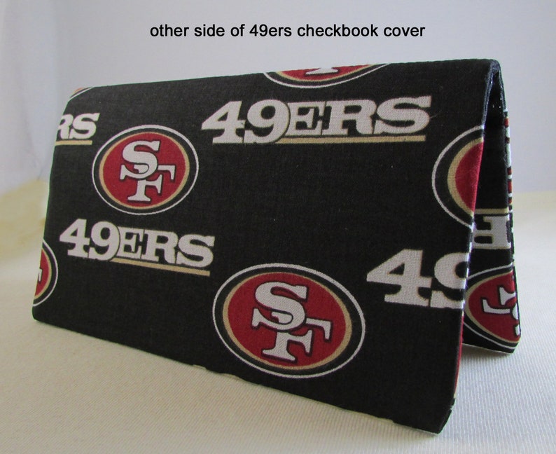 San Francisco 49ers Checkbook Cover Coupon Holder Football | Etsy