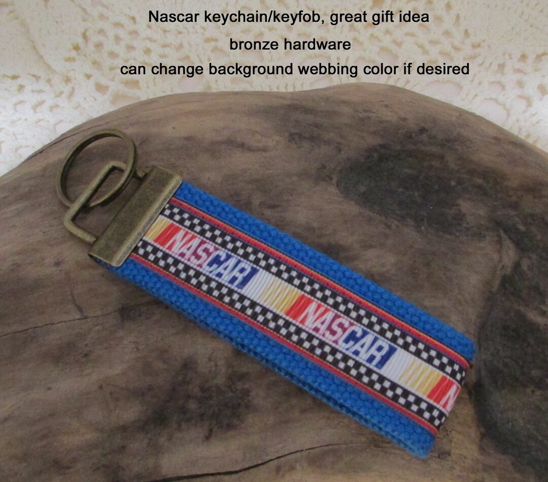 Nascar Mini Keyfob Key Chain - Cute Design Key Holder - 4 " Nascar ...