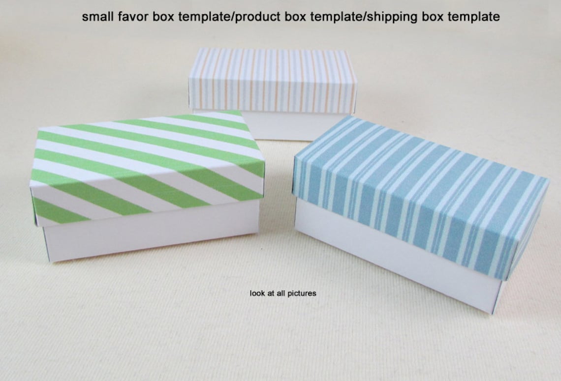 Small Favor Box Template Gift Box Product Box Shipping - Etsy