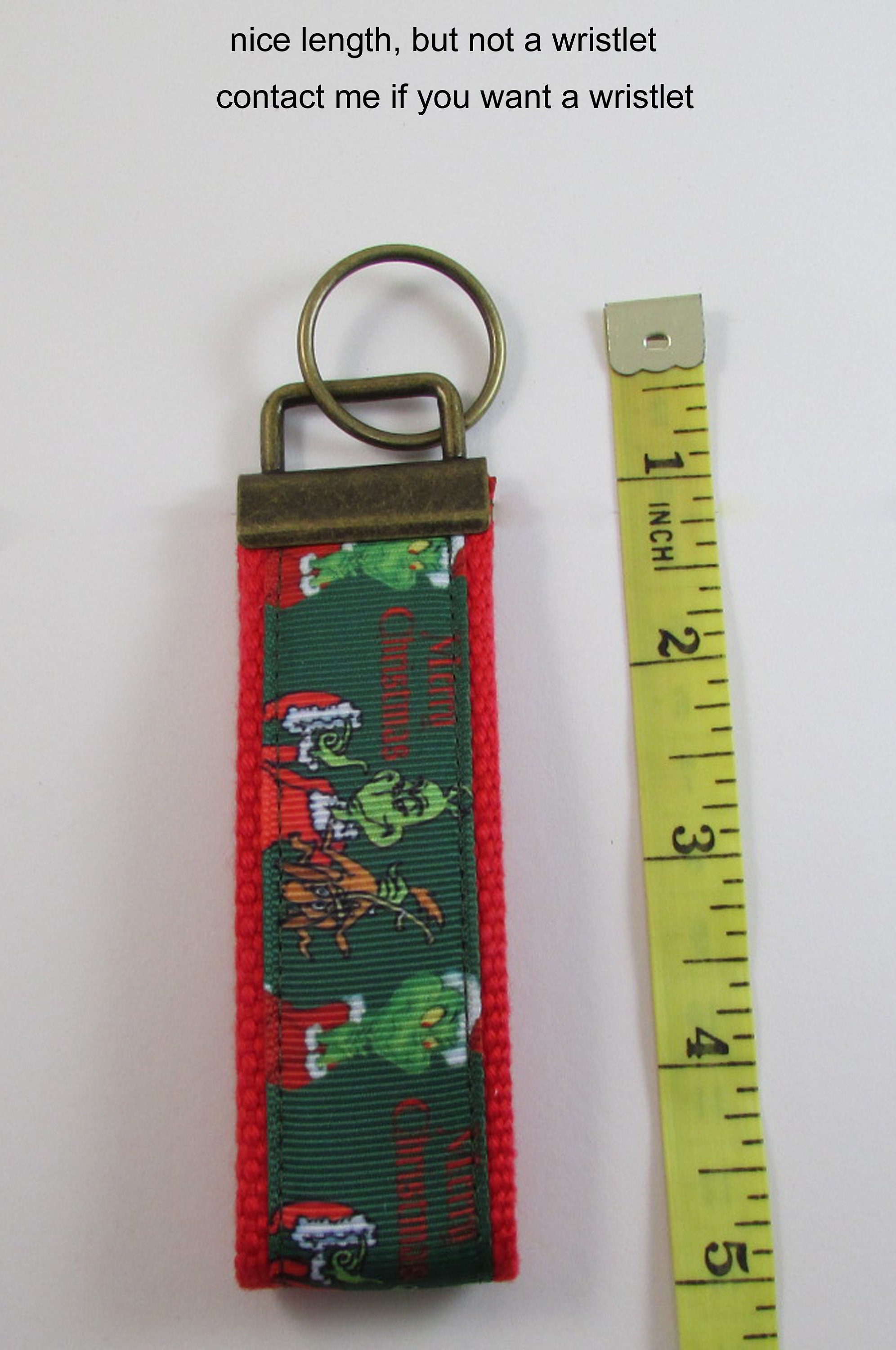 Stylish Grinch Mini Key Fob Key Chain Cute Design Key Holder | Etsy
