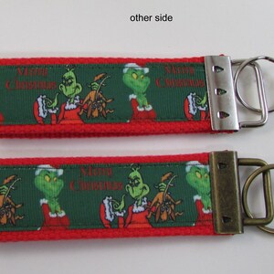 Stylish Grinch Mini Key Fob Key Chain Cute Design Key Holder | Etsy