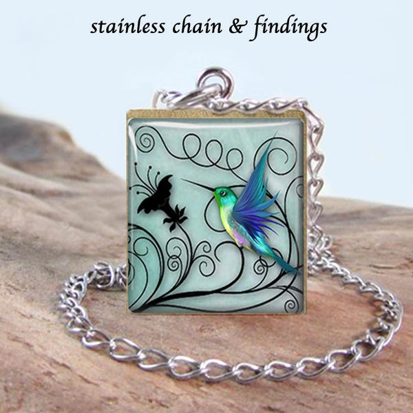 Hummingbird Necklace - Etsy