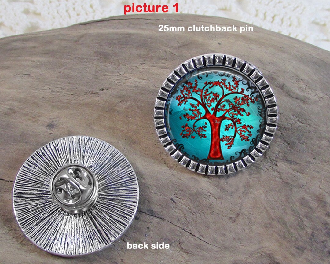 Tree of Life 1 Pin Brooch With Tie Tack Back - Tree of Life Brooch Pin ...