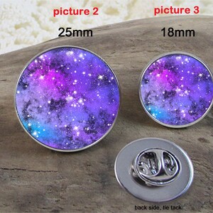 Galaxy Astronomy 5 Lapel Pin With Tie Tack Back - Choice of Style 25 or ...