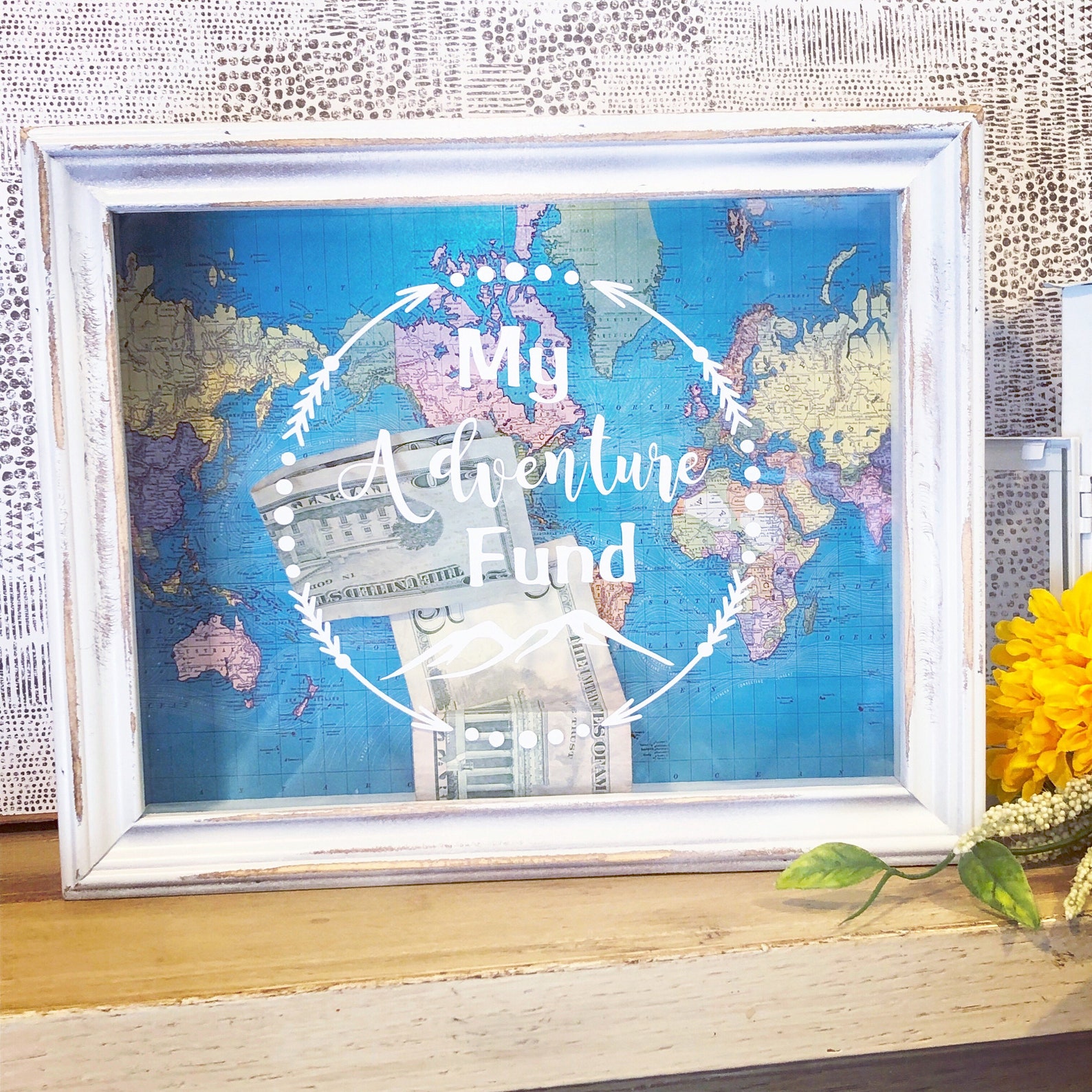 My Adventure Fund Money Box Shadow Box Bank Money Bank | Etsy