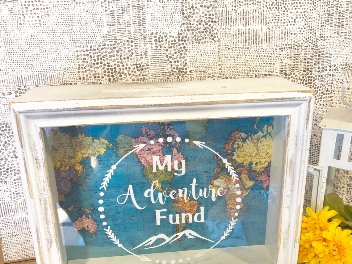 My Adventure Fund Money Box Shadow Box Bank Money Bank | Etsy