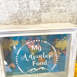 My Adventure Fund Money Box Shadow Box Bank Money Bank | Etsy