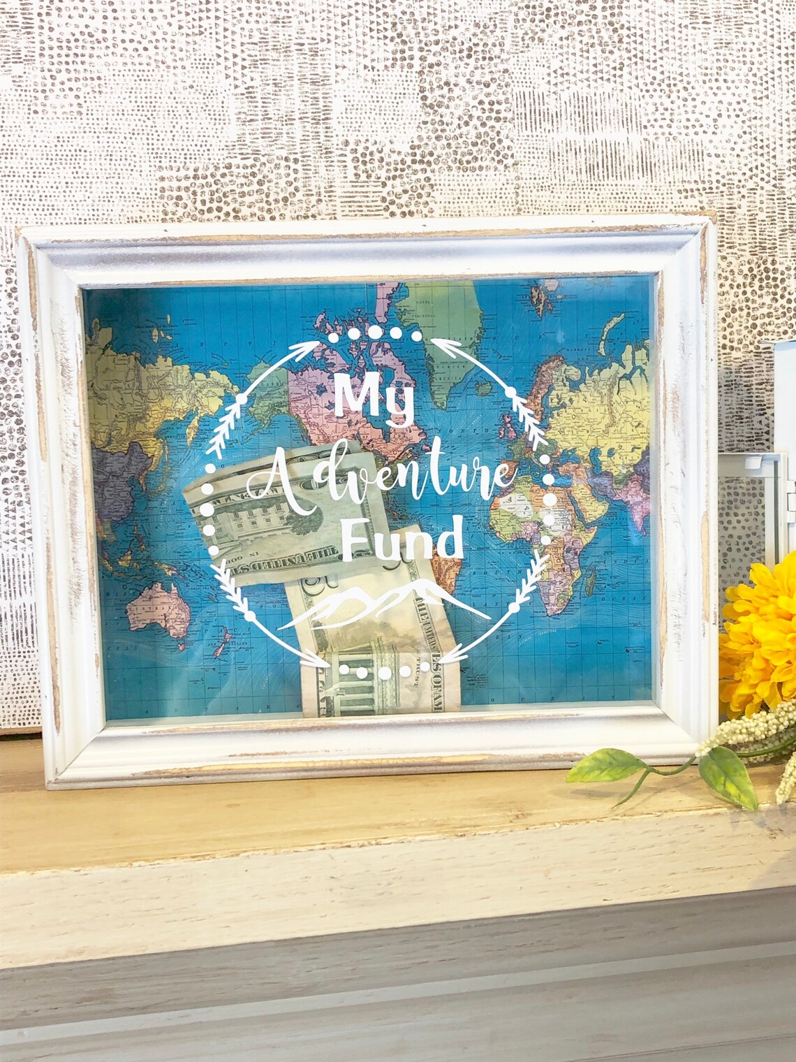 My Adventure Fund Money Box Shadow Box Bank Money Bank | Etsy