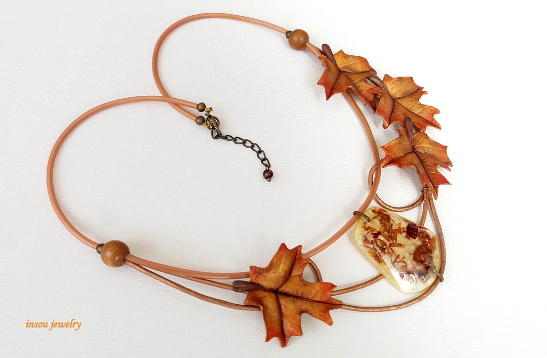 Maple Fall Necklace, Fall Leaf Necklace, Gift for Her, Fall Accessories ...