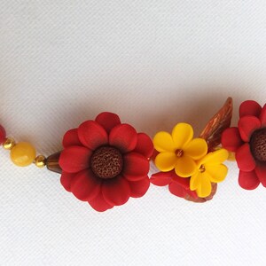 Fall Jewelry Statement Necklace Autumn Jewelry Flower | Etsy