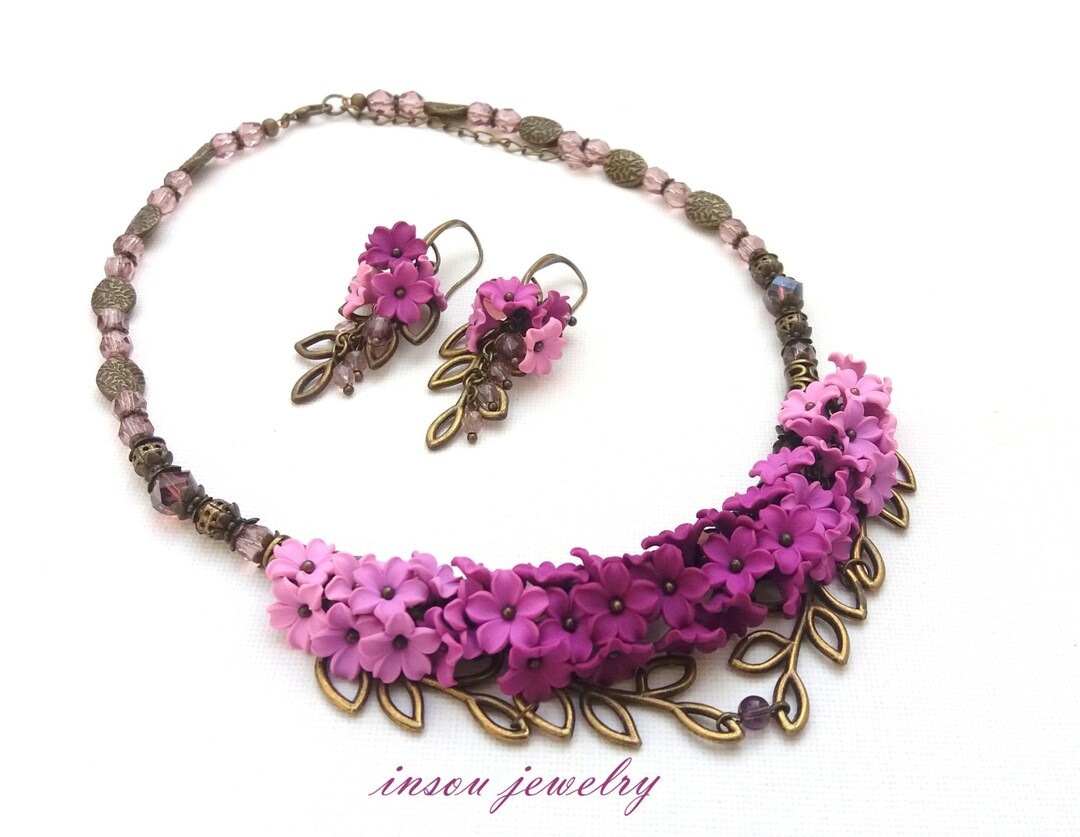 Violet Jewelry, Flower Jewelry, Handmade Jewelry, Violet Lavender ...