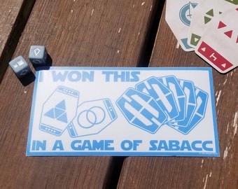 Sabacc Sticker - Etsy