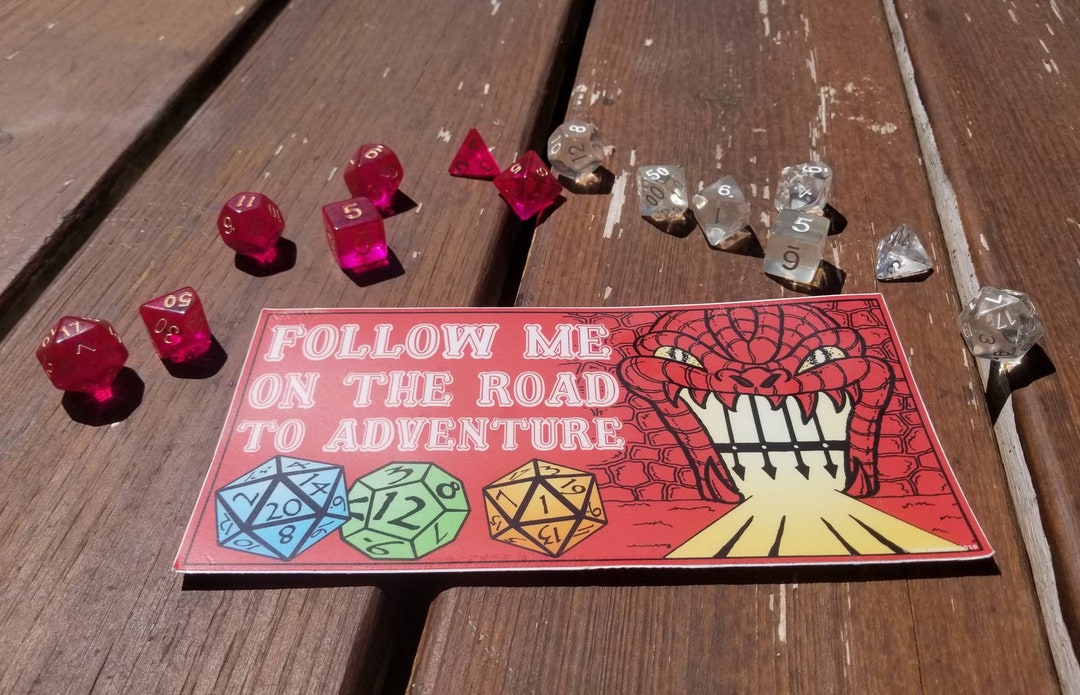 RPG Adventure Bumper Sticker - Etsy