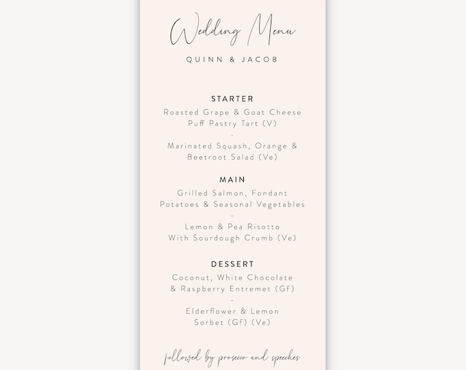 Butterfly Wedding Menu, Classic Wedding Decor, Elegant Wedding Reception Menus, Wedding Table ...